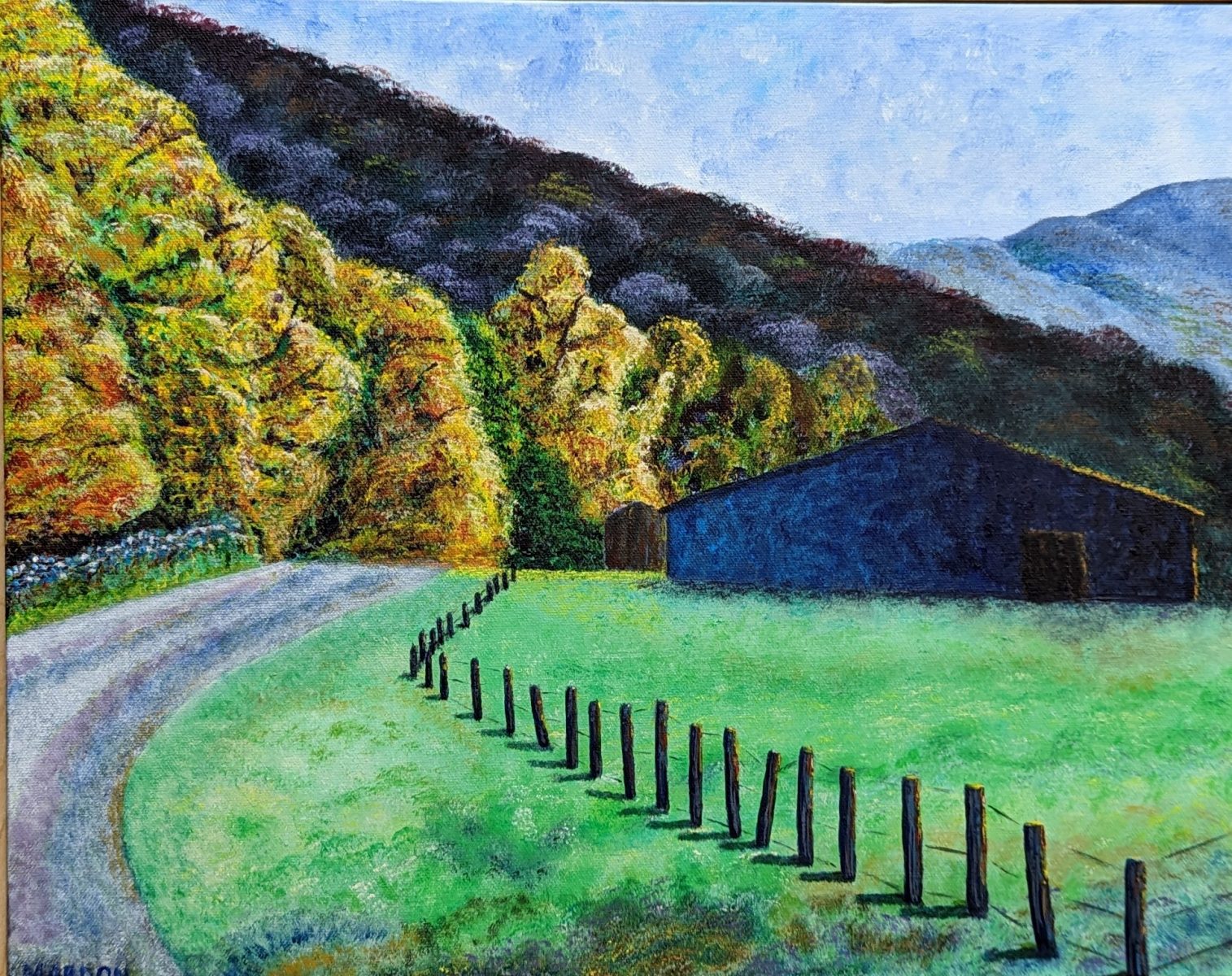 Paintings by Russ Mardon - Links Bridge Vineyards